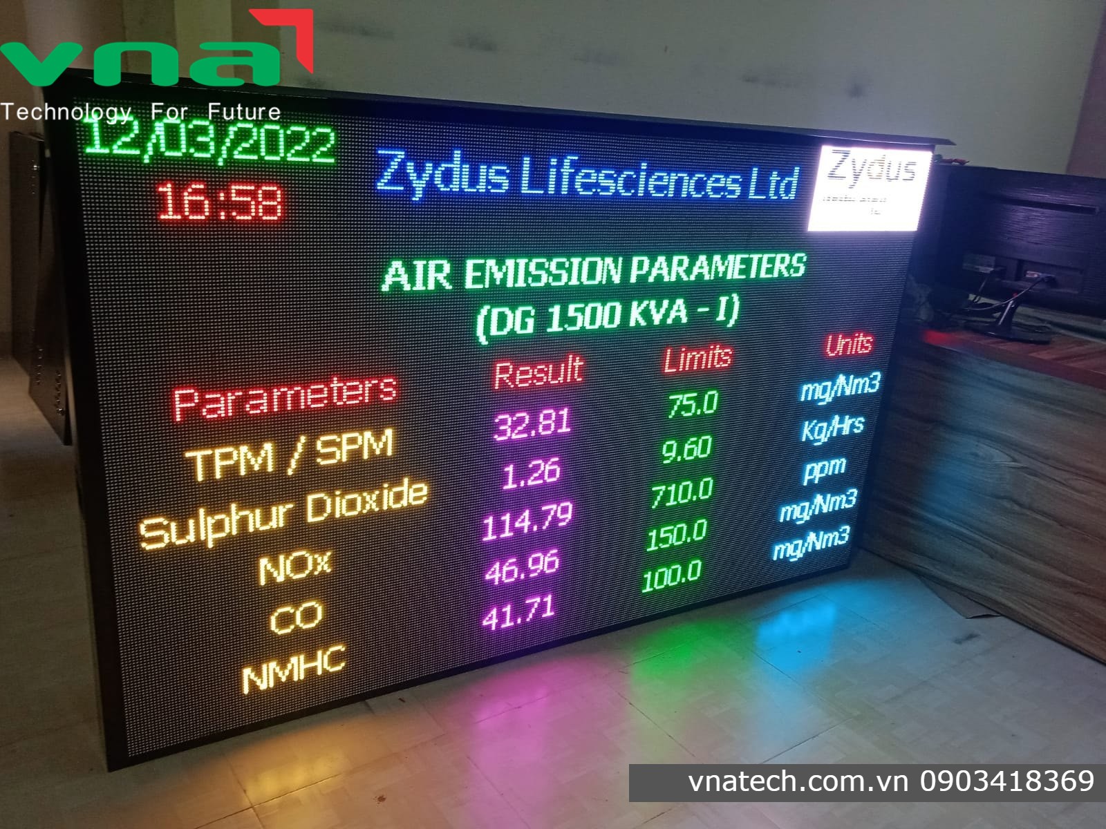 Màn hình led quan trắc cỡ lớn - Cung cấp, lắp đặt Toàn Quốc