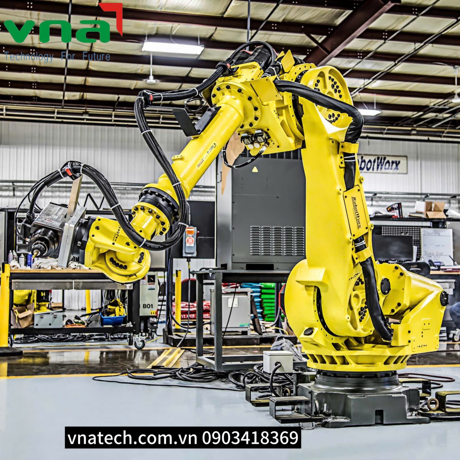Cánh tay robot FANUC: Tương lai tự động hóa