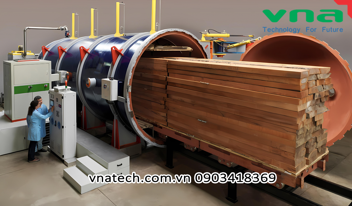 Automatic wood drying oven - Modern technology used in industry